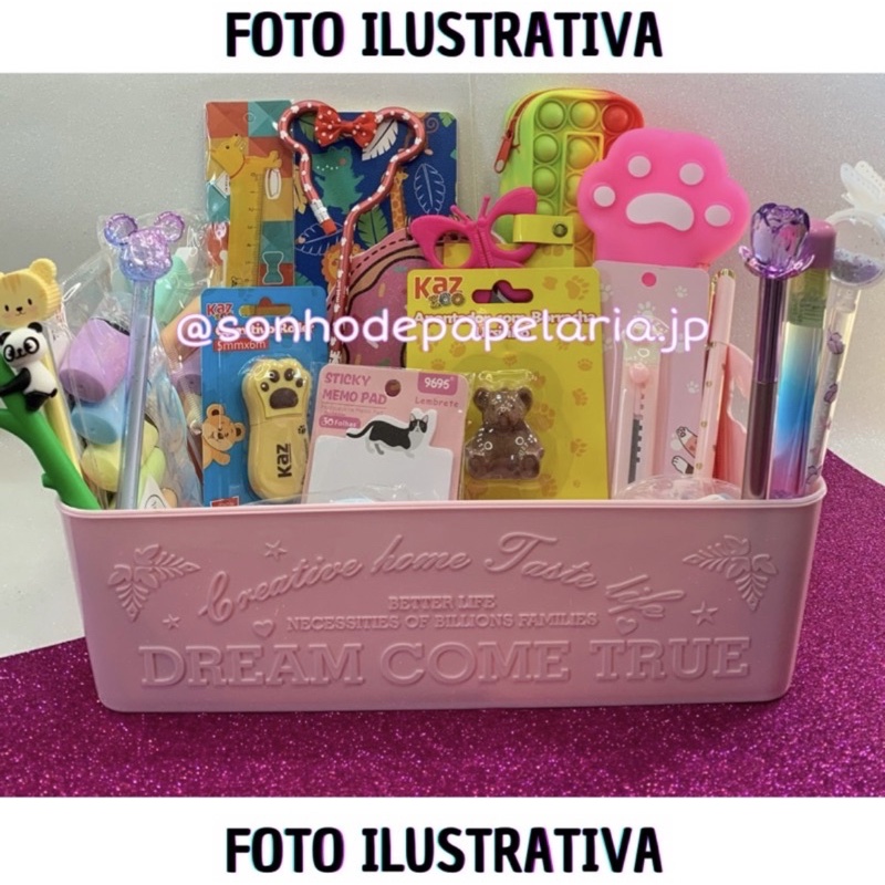 Box kit caixa de papelaria fofa | Shopee Brasil