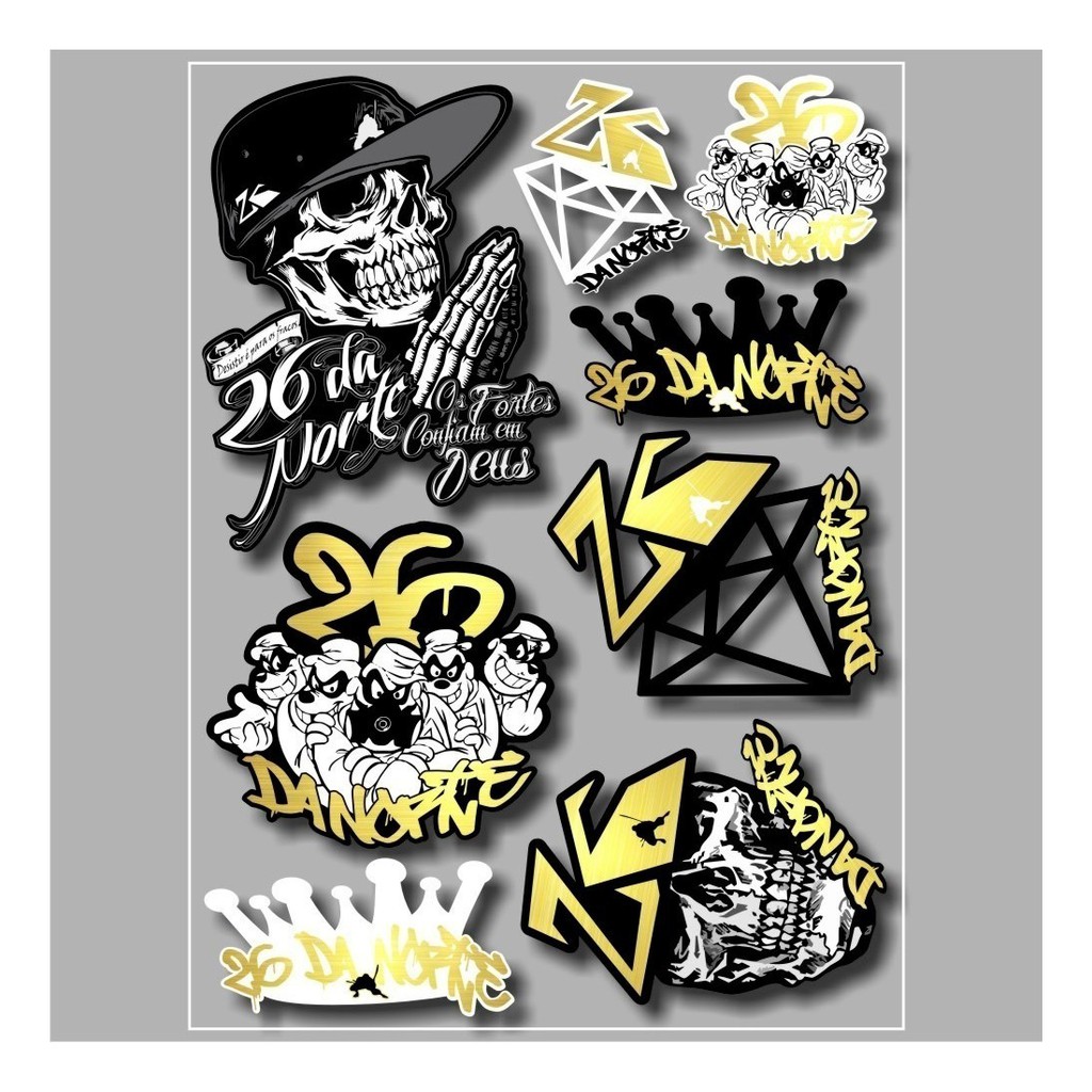 Adesivos 26 Da Norte Viva No Grau!! Varios Adesivos | Shopee Brasil