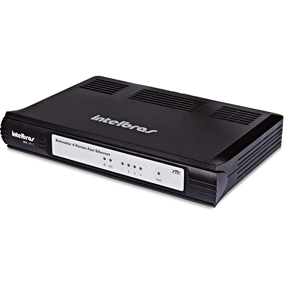 Roteador Intelbras 4 Portas Fast Ethernet Qos Rfe 140q | Shopee Brasil