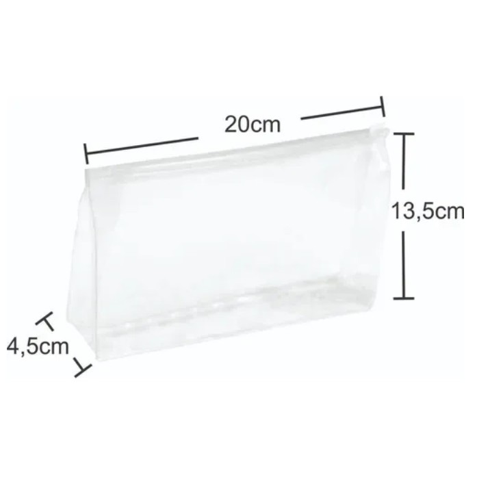 10 Porta Máscara Porta Objetos Organizador Estojo Necessaire Pvc ...