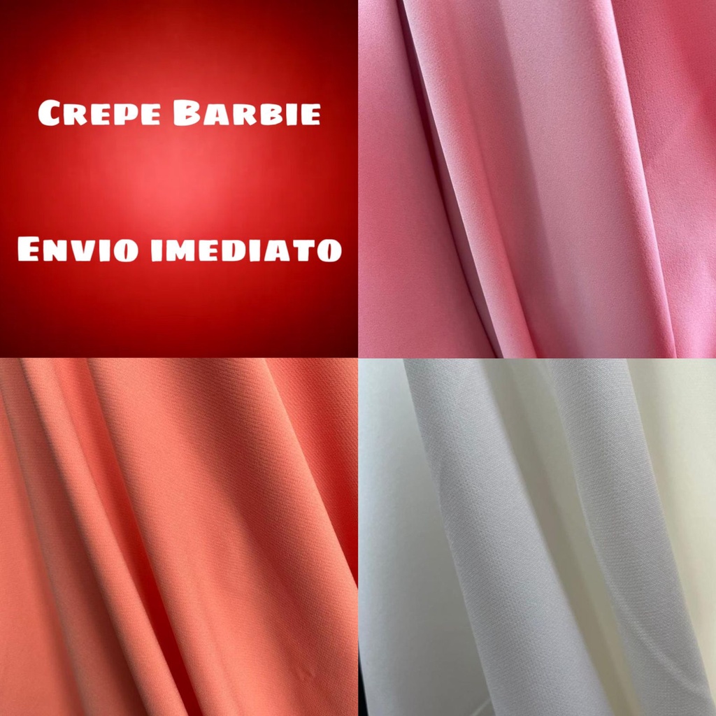 Tecido crepe Alfaiataria Barbie (1,0x1,5m) | Shopee Brasil
