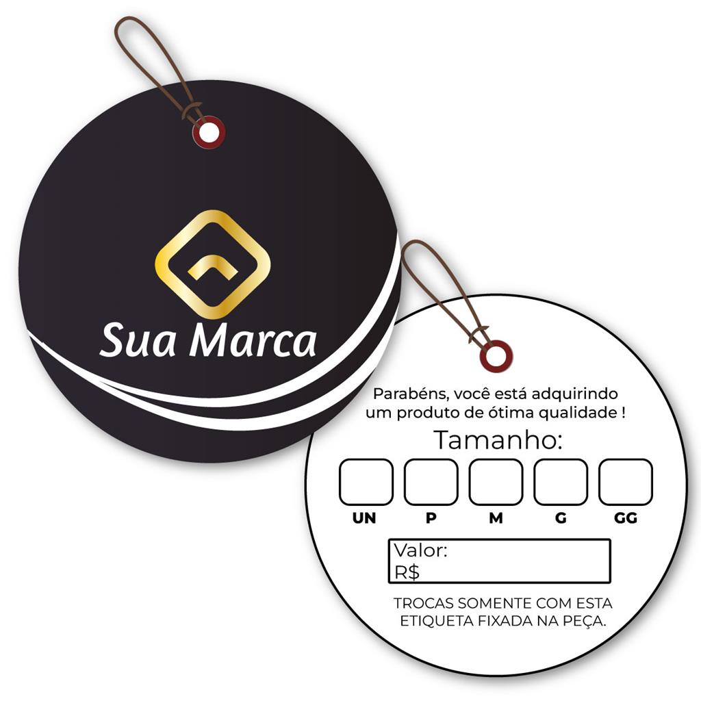 Tags Personalizadas de Roupas Etiquetas com sua marca Modelo Redonda 1. ...