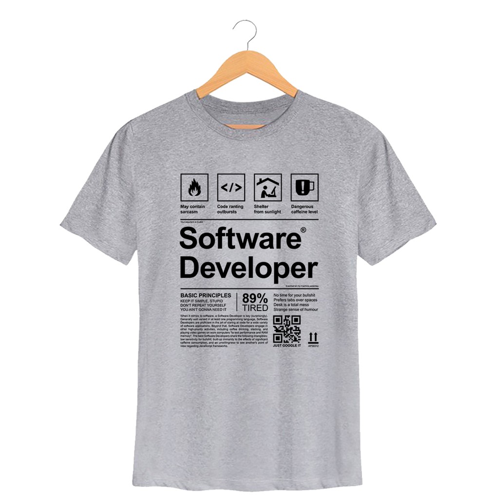 Camiseta Camisa Engraçada Profissão Programador Programação | Shopee Brasil