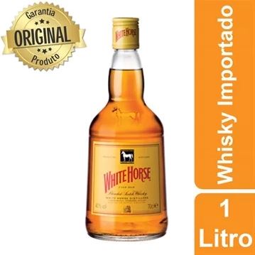 Whisky White Horse Cavalo Branco 1 Litro pronta entrega! | Shopee Brasil