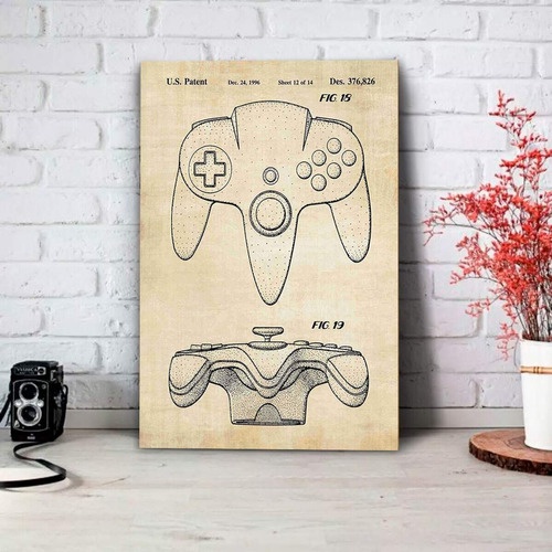 Placa Decorativa Controle Nintendo 64 A4 20X28 | Shopee Brasil