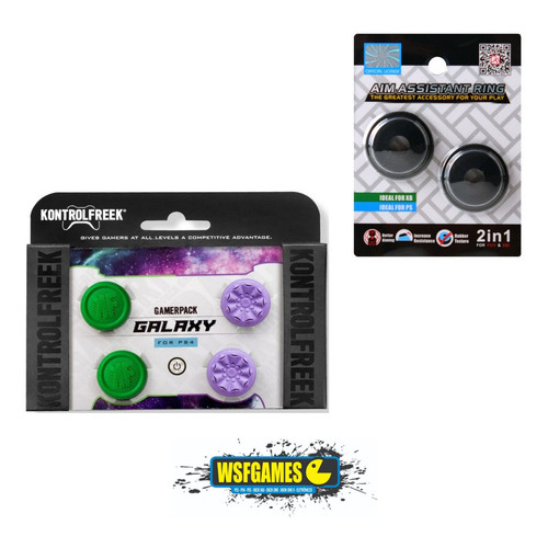 Kontrol Freek Gamerpack Galaxy + Control Shot Silicone - Controle Ps4 e ...