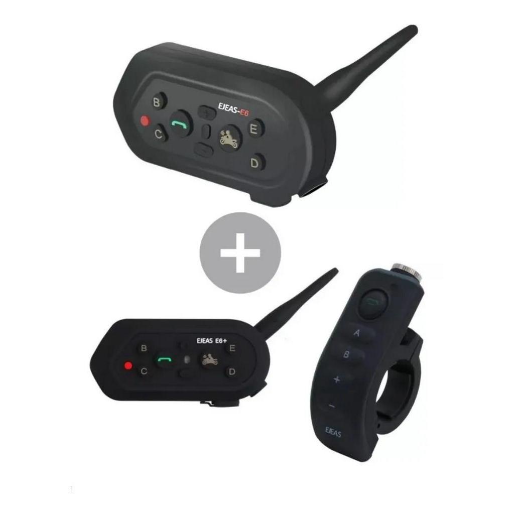 Kit Intercomunicador Ejeas E6 Plus + Controle + Ejeas E6 Comunicador ...