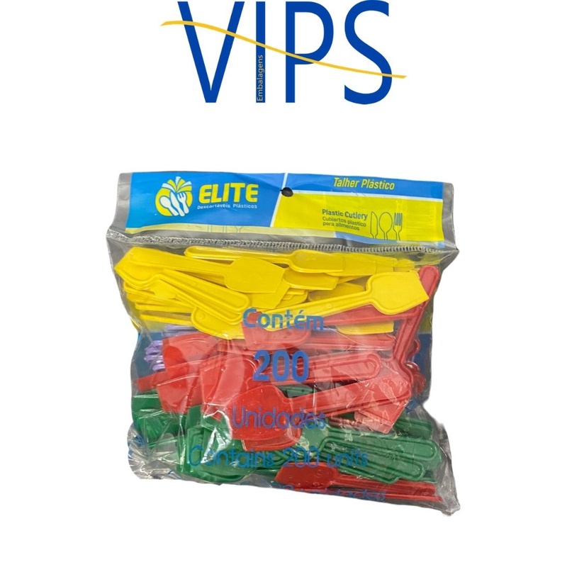 Pazinha de Sorvete Colorida Pacote c/200 Eliteplastic. | Shopee Brasil