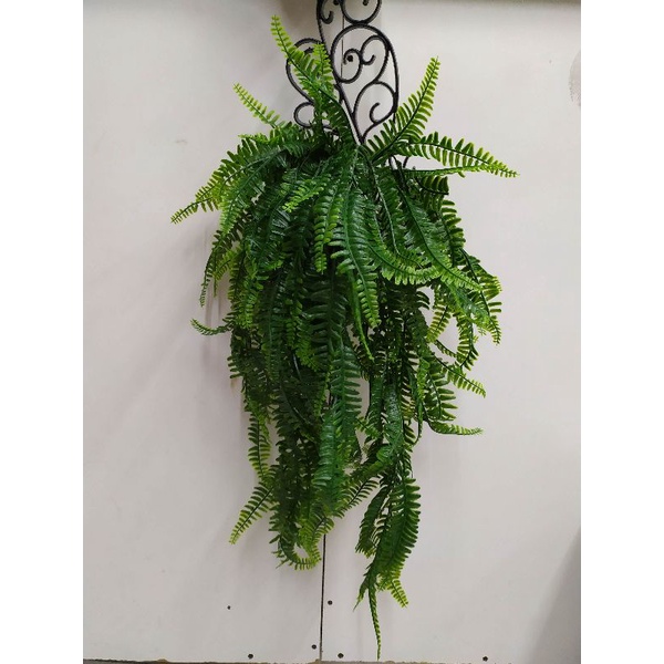 Arranjo de Parede c/Samambaia Pendurada Verde Artificial Varanda p ...