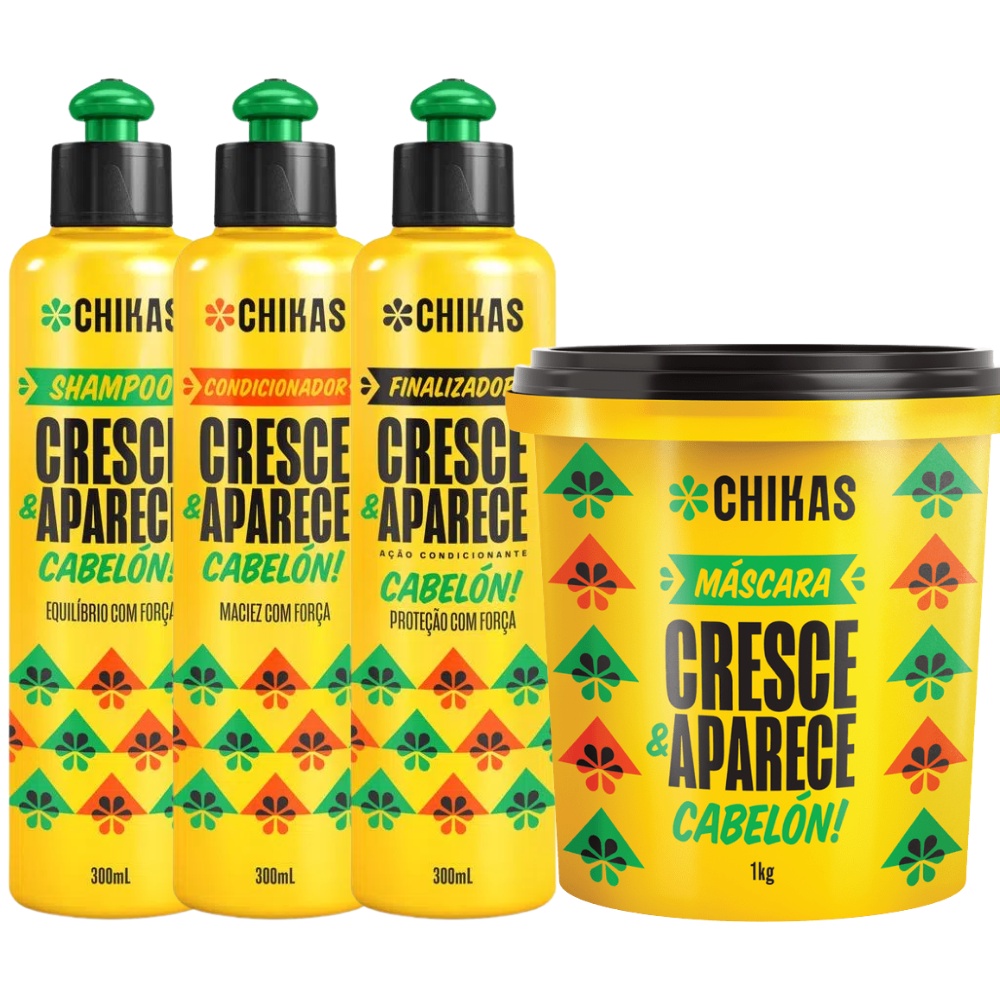 Kit Chikas Cresce e Aparece Máscara Antiqueda Capilar | Shopee Brasil