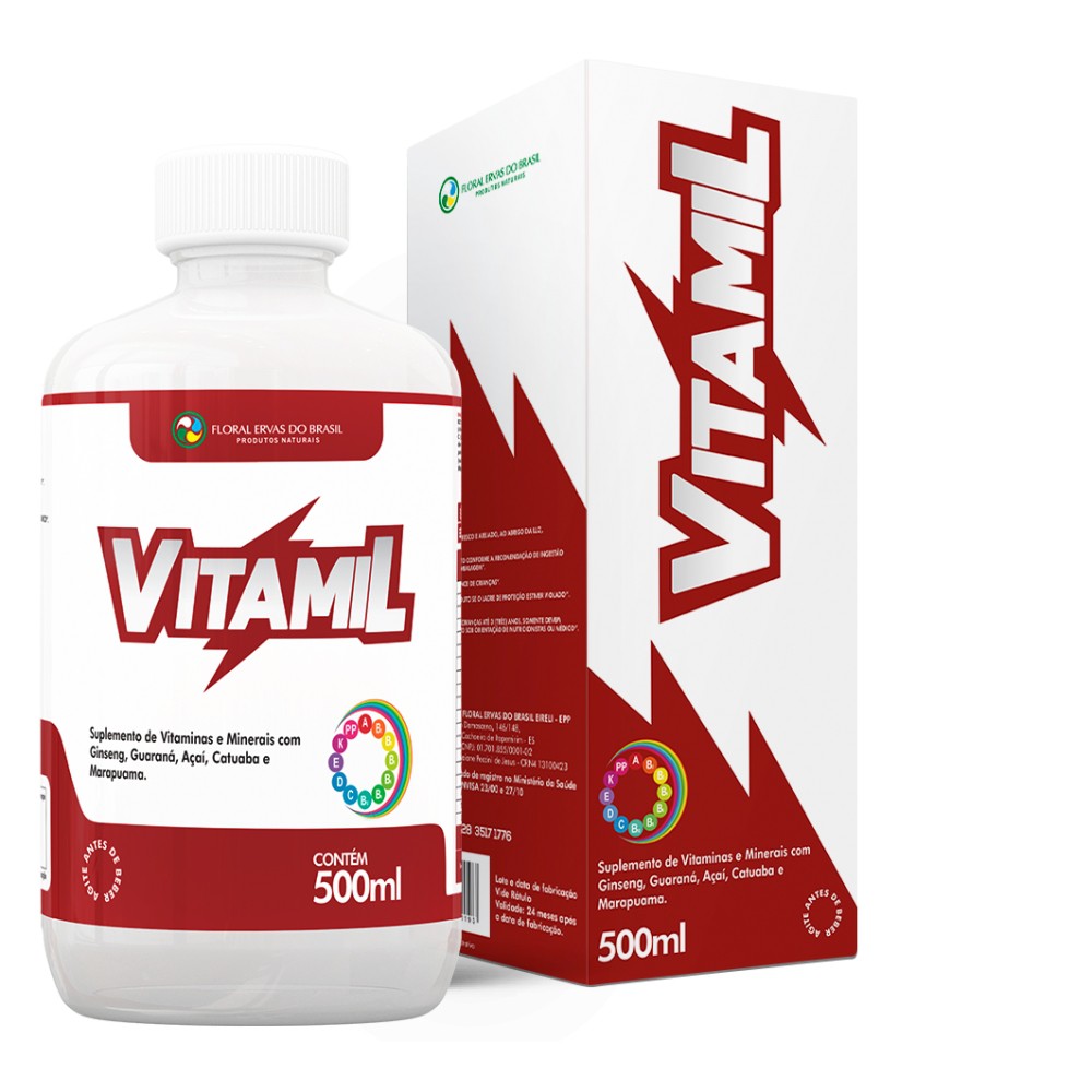 Vitamil suplemento energetico natural fc 500 ml floral ervas | Shopee ...