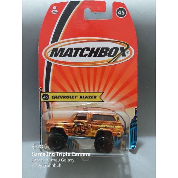 MATCHBOX CHEVROLET CHEVY BLAZER POLICE CAR ESCALA 1.64 LACRADO | Shopee ...