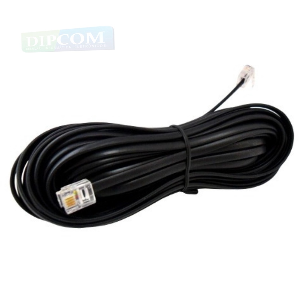 Cabo para Fio de Telefone - Conector RJ11 - 20 Metros | Shopee Brasil