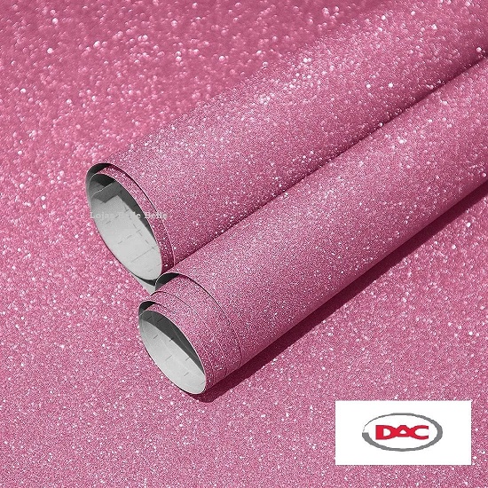 papel Adesivo Vinil Glitter Rosa 45cmx2m | Shopee Brasil