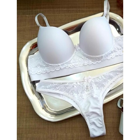 Conjunto de renda na base. Moda intima | Shopee Brasil