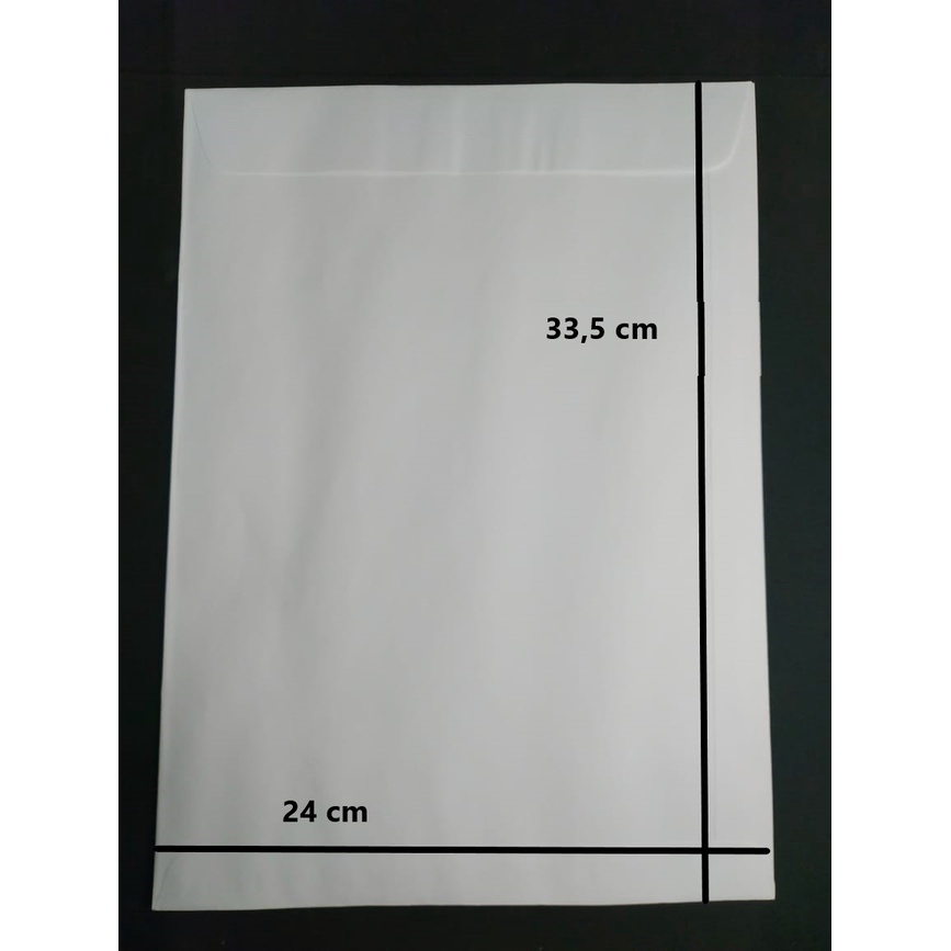 Envelope em Papel Branco Grande 33x24 c/ 10 unidades | Shopee Brasil