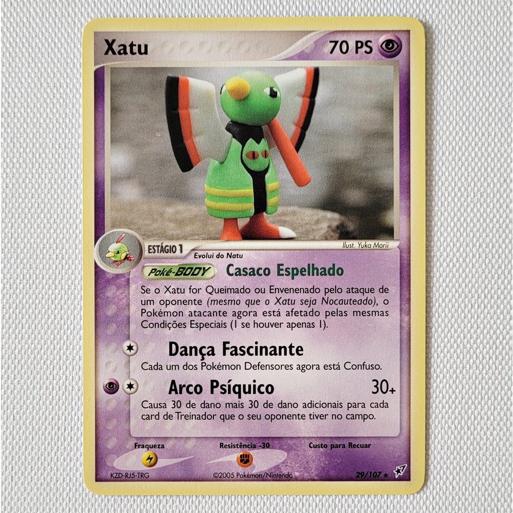 Carta Antiga Pokemon Xatu 29/107 Rare Ex Deoxys Original Card | Shopee ... Carta Antiga Pokemon Xatu 29/107 Rare Ex Deoxys Original Card | Shopee ...