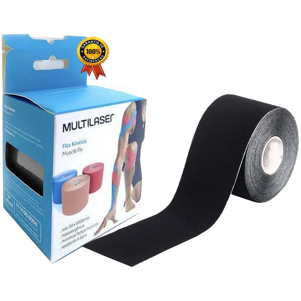 Fita Knesio Tape Bandagem Adesiva Funcional Alivia a Dor Lesão Atleta Adesivo Muscular Saúde ...