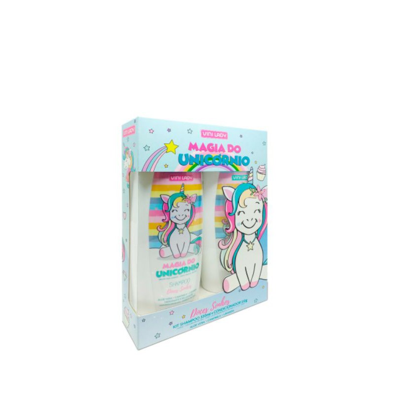 Kit Shampoo e Condicionador Infantil Menina Vini Kids Magia do ...