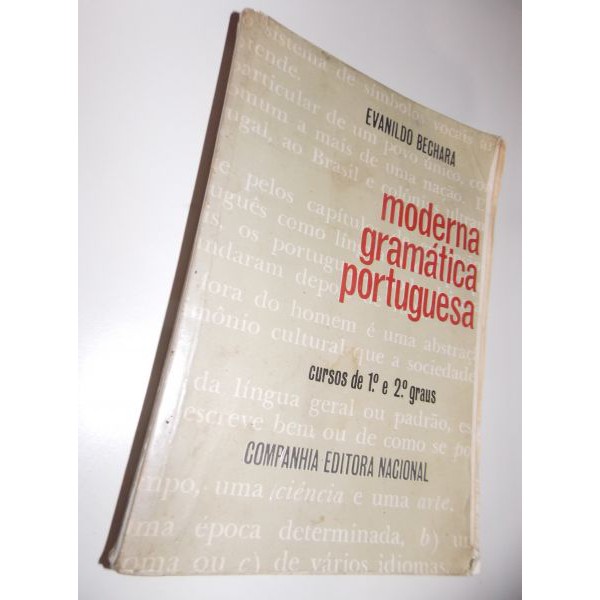 Moderna Gramática Portuguesa Evanido Bechara | Shopee Brasil