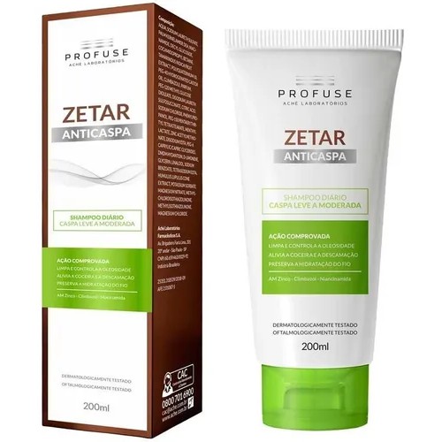 Profuse Zetar Shampoo Anticaspa 200ml | Shopee Brasil