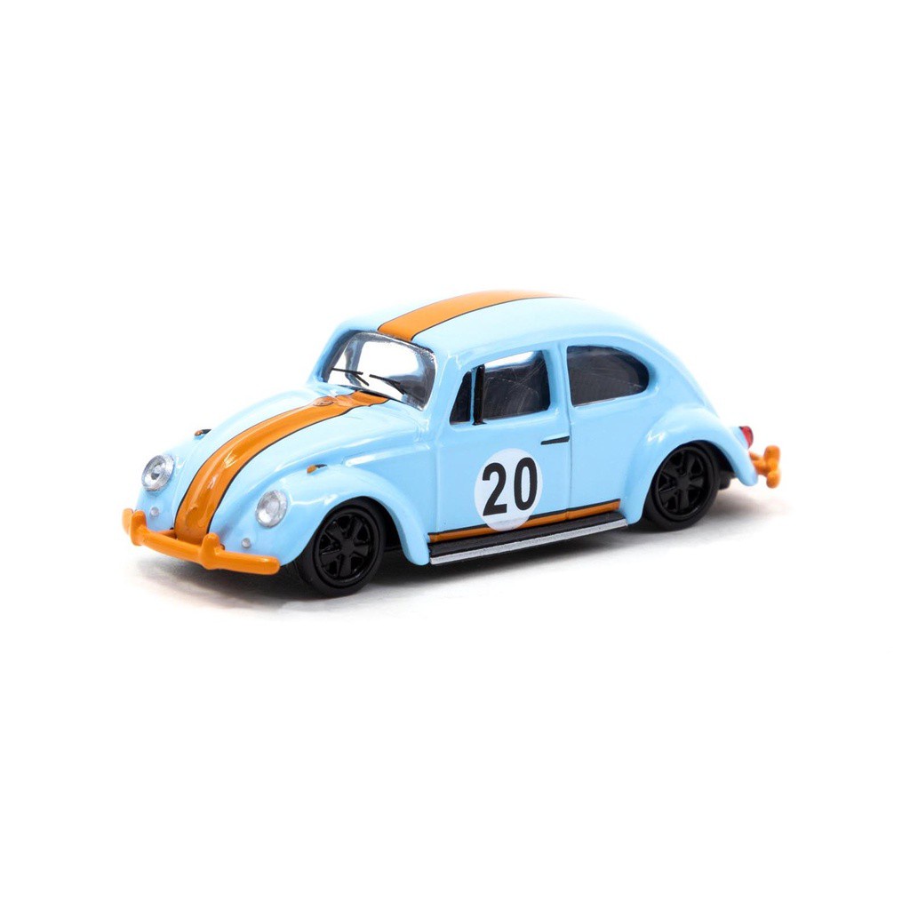 Miniatura - 1:64 - Volkswagen Beetle Fusca - Blue/Orange - COLLAB64 ...