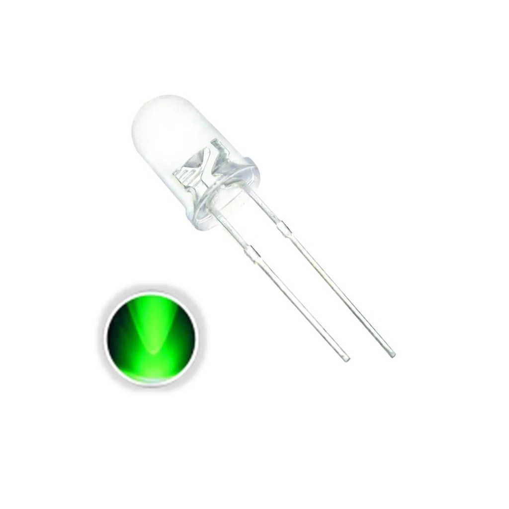 Led 5mm Verde 10 Unidades 20ma para Circuito Integrado Esp8266 Arduino | Shopee Brasil