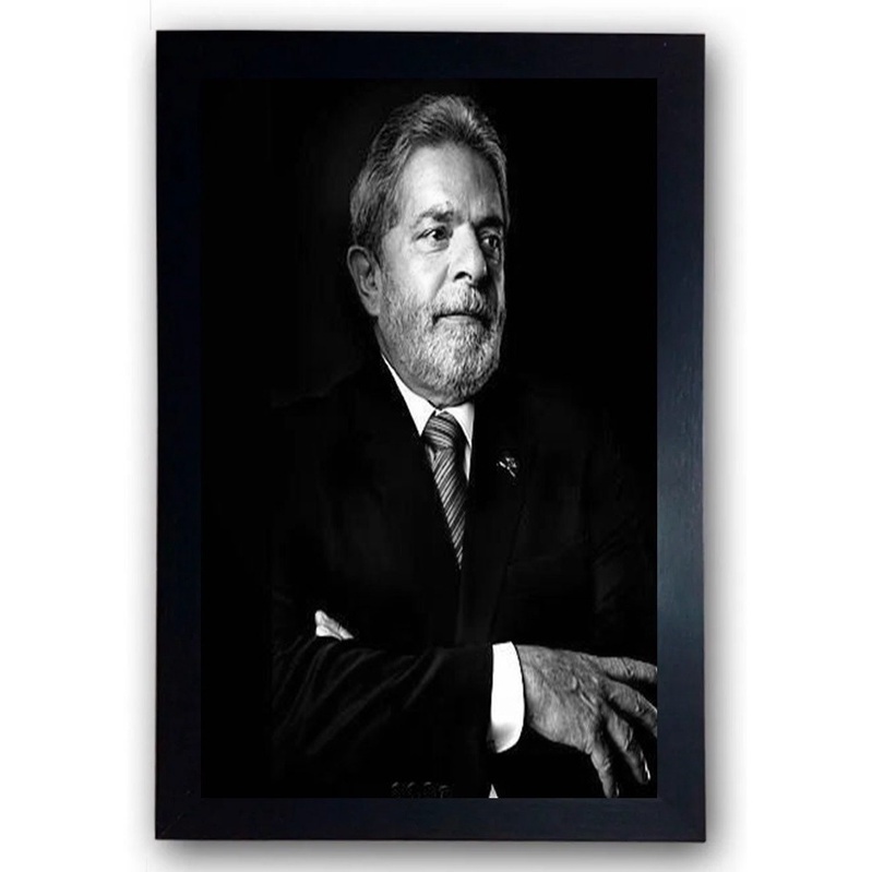 Quadro presente Lula Presidente moldura 44cm | Shopee Brasil