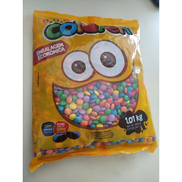 Coloreti confeitos de chocolate 1 kg | Shopee Brasil