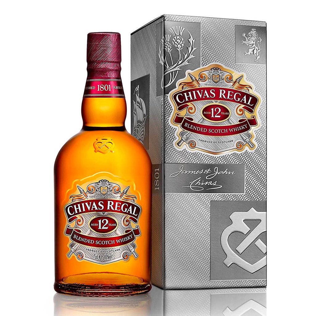 Whisky Chivas Regal 12 Anos com caixa 750 ml | Shopee Brasil