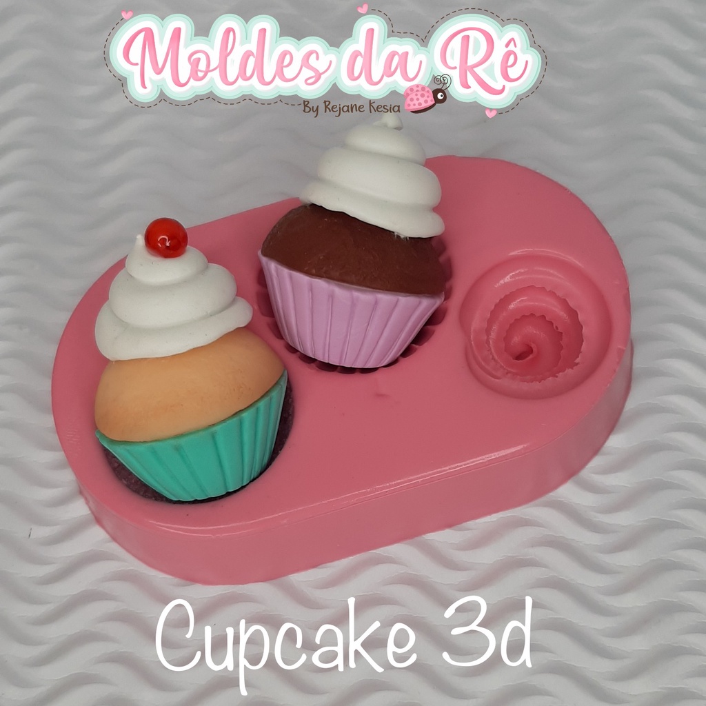 Molde Cupcake 3d - Moldes da Rê | Shopee Brasil