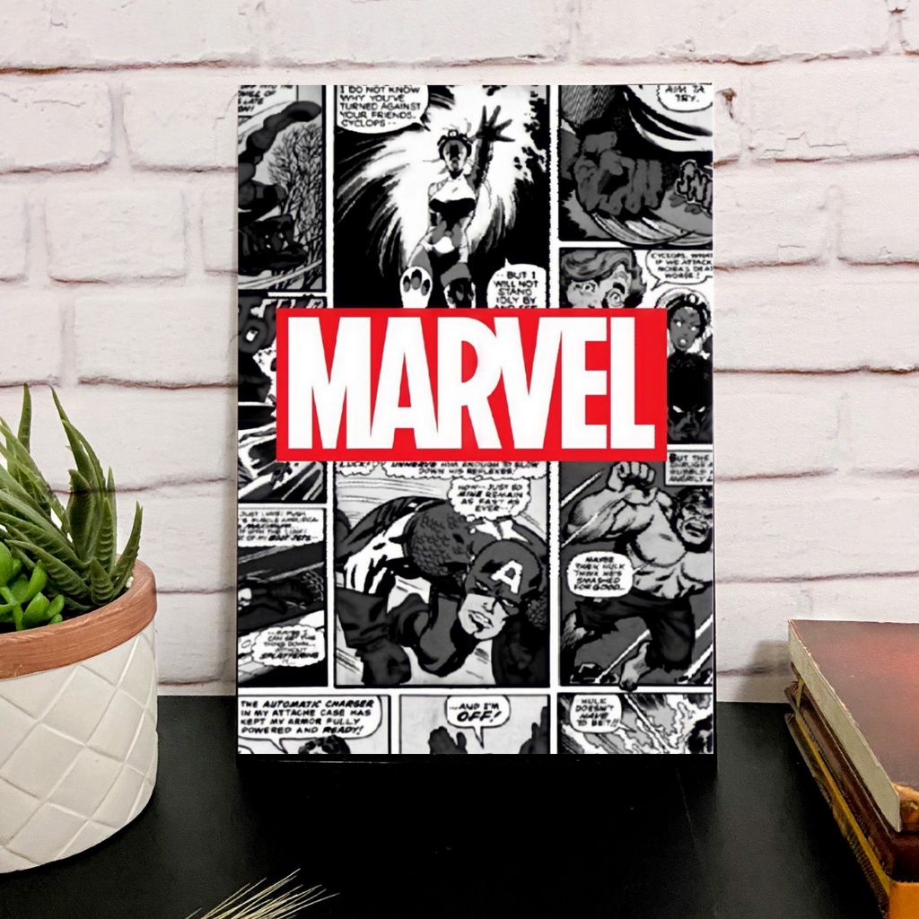 Placa Decorativa Marvel MDF 3mm 21x29 | Shopee Brasil