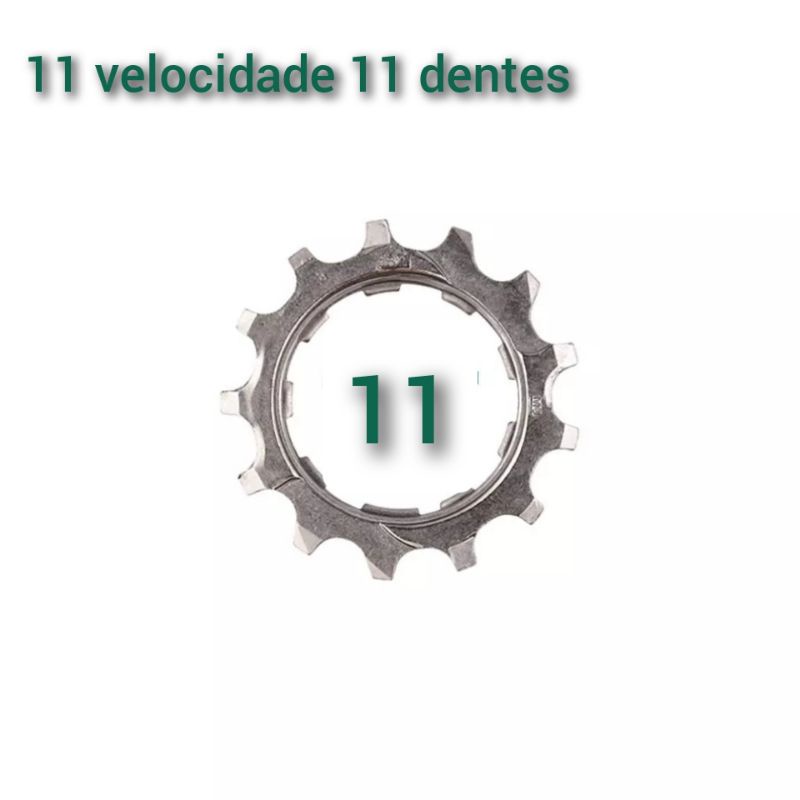 1 cog de 11 dentes 9/10/ 11 /12 velocidade | Shopee Brasil