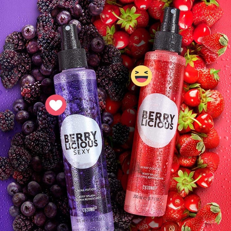 Colônia Berrylicious by Cyzone | Shopee Brasil