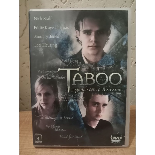DVD Taboo jogando com o assassino | Shopee Brasil