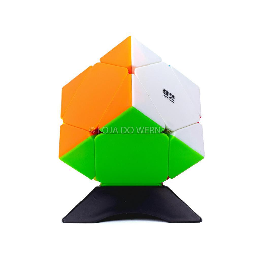 Cubo Mágico Profissional QiYi stickerless skewb | Shopee Brasil