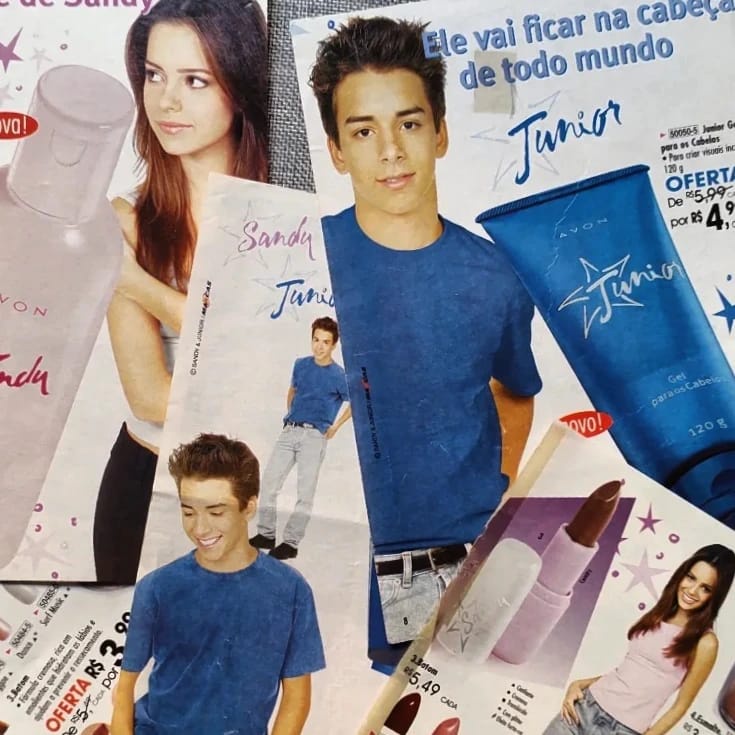 Catálogo Avon - Sandy e Junior (2002) | Shopee Brasil