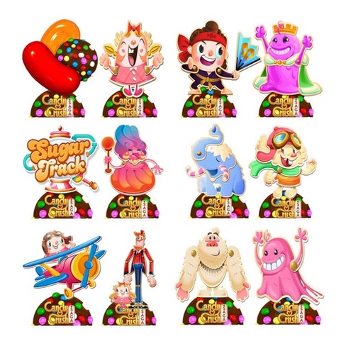 Kit 12 - Display De Mesa | Candy Crush Saga | Shopee Brasil