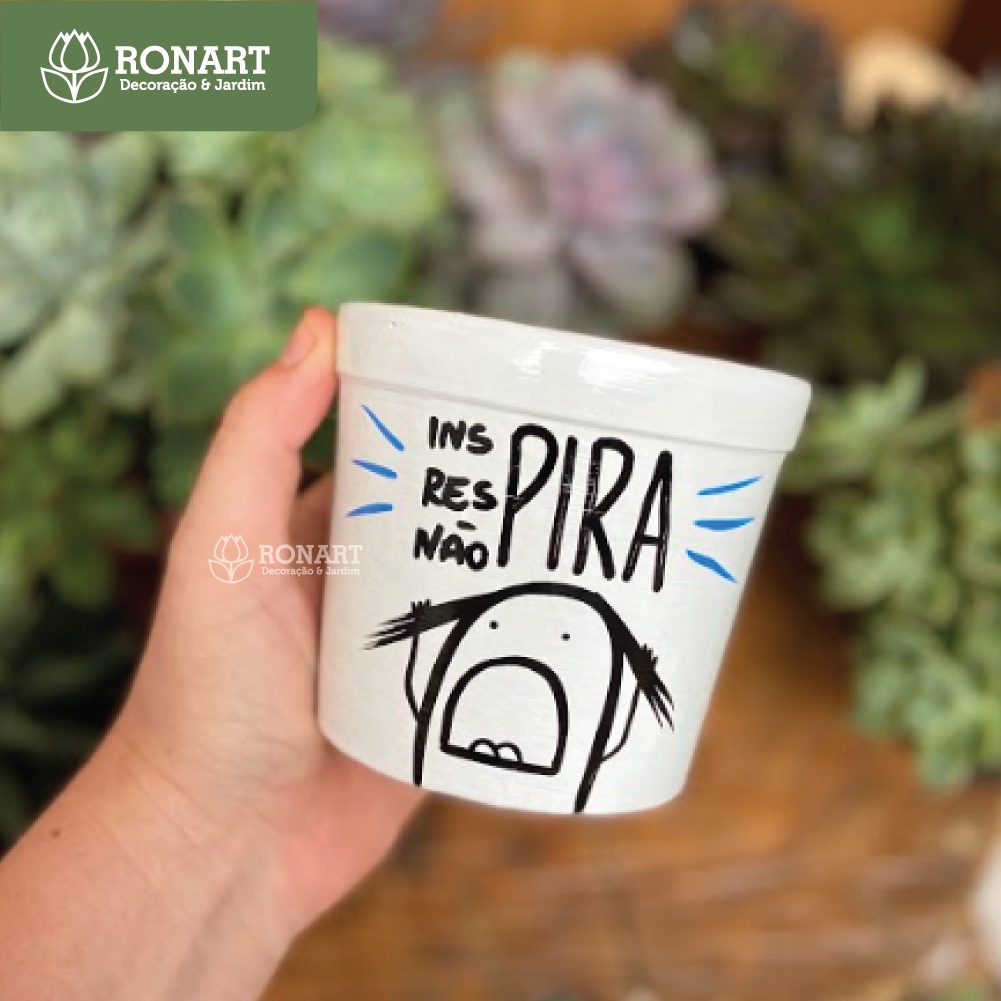 VASO DE PLANTA FLORK G BENTÔ PRESENTE ANIVERSÁRIO DECORATIVO FRASES ...