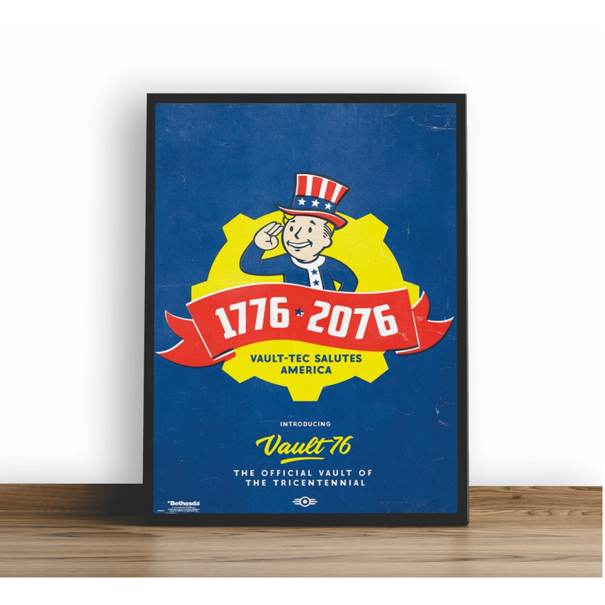 Quadro Decorativo poster Fallout-76-Tricentennial-Maxi Retro | Shopee Brasil