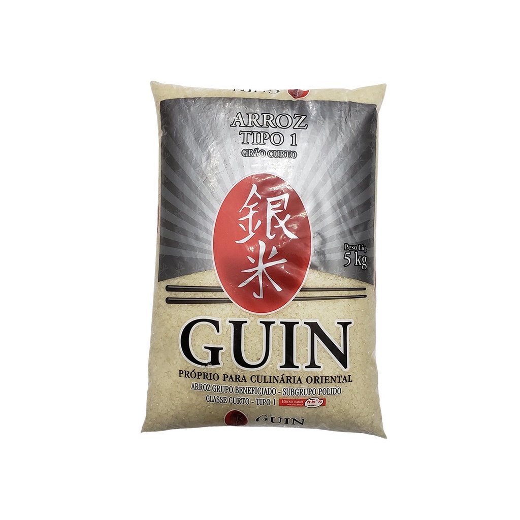 Arroz Japonês Guin Curto 5Kg | Shopee Brasil