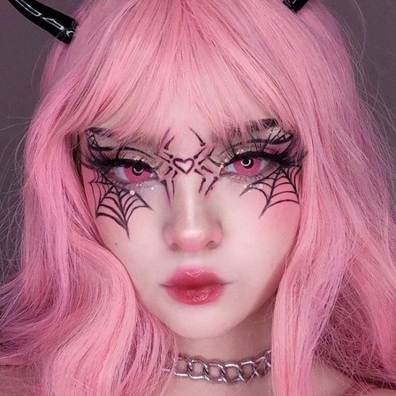 Lente de contato rosa Pink Jinx - Pronta Entrega | Shopee Brasil