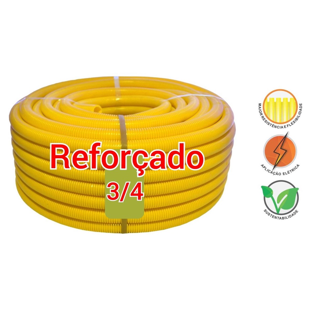 Eletroduto Conduite Extra Reforçado Parede/Laje 3/4 50mts (25mm ...