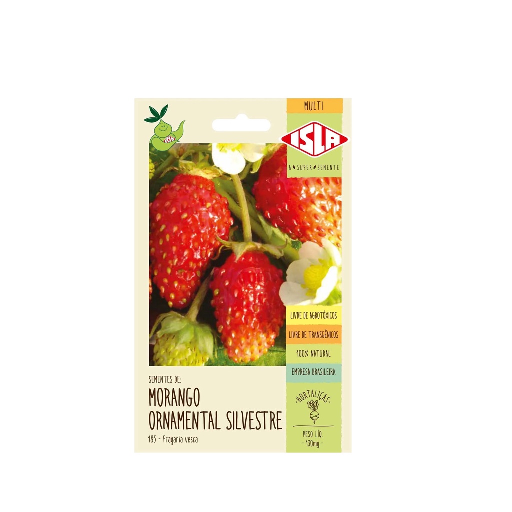 Sementes Morango Silvestre Sem Agrotóxico Isla | Shopee Brasil