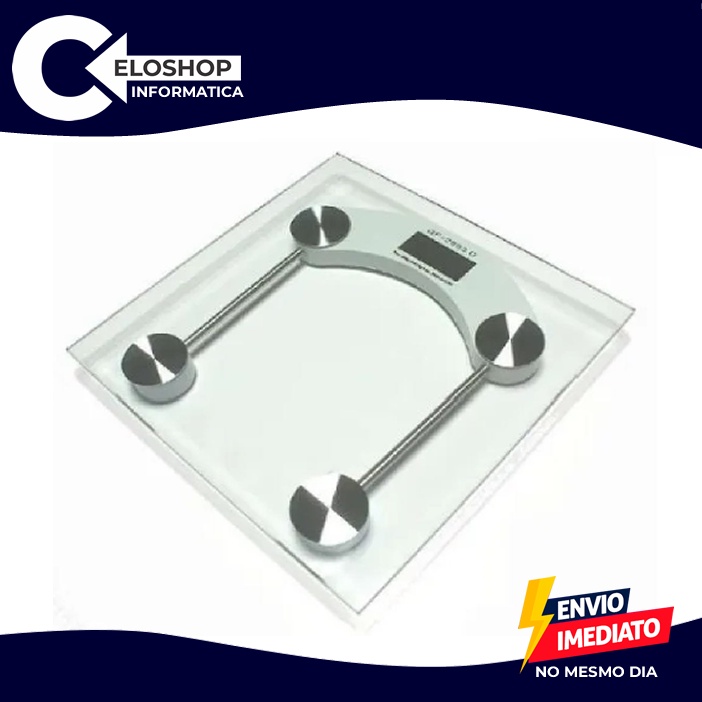 BALANCA DIGITAL VIDRO TEMPERADO 180KG 2005D QUADRADA - PERSONAL SCALE ...