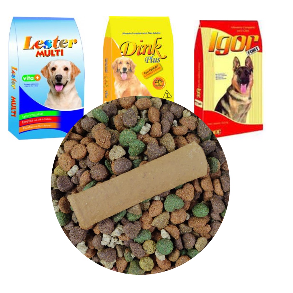 RAÇÃO PARA CACHORRO MIX 2kg (MIX DAS RAÇÕES DE MARCAS COMO (Lester ...