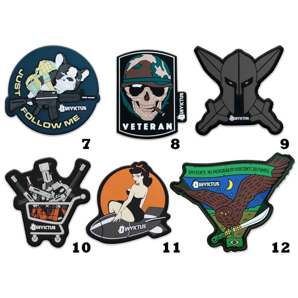 Patch Invictus Tactical Collection Emborrachado 3D | Shopee Brasil