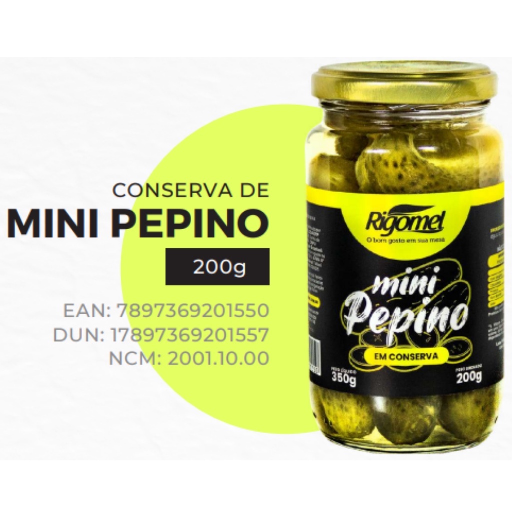 Mini Pepino em Conserva 200g | Shopee Brasil