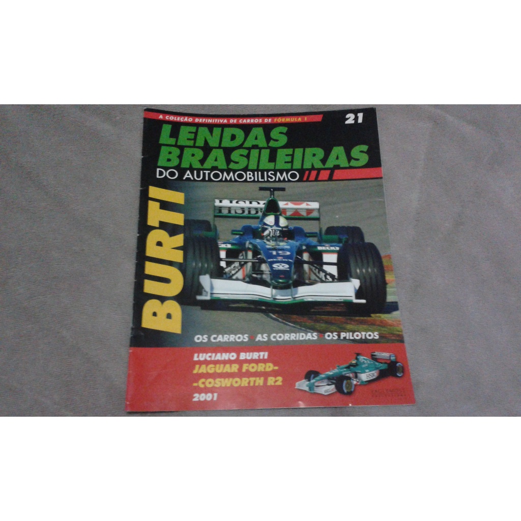 Lendas Brasileiras do Automobilismo Burti Revista 21 | Shopee Brasil