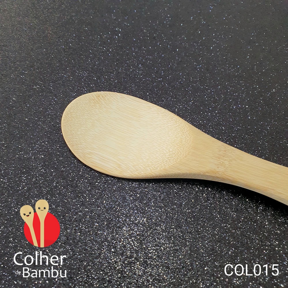 Colher de Bambu 20cm para Arroz Estilo Shamoji para Arroz - Utensílios ...